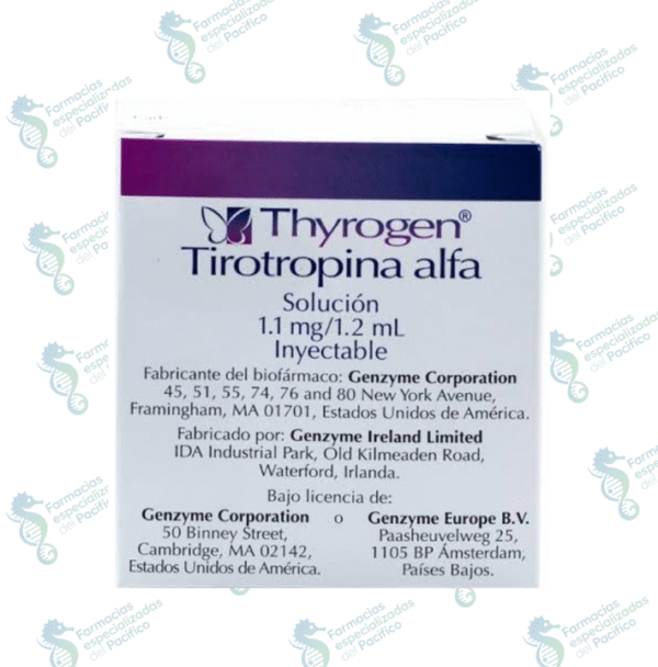 Thyrogen 1.1mg (tirotropina alfa) 2 ampolletas – Farmacias del Pacifico